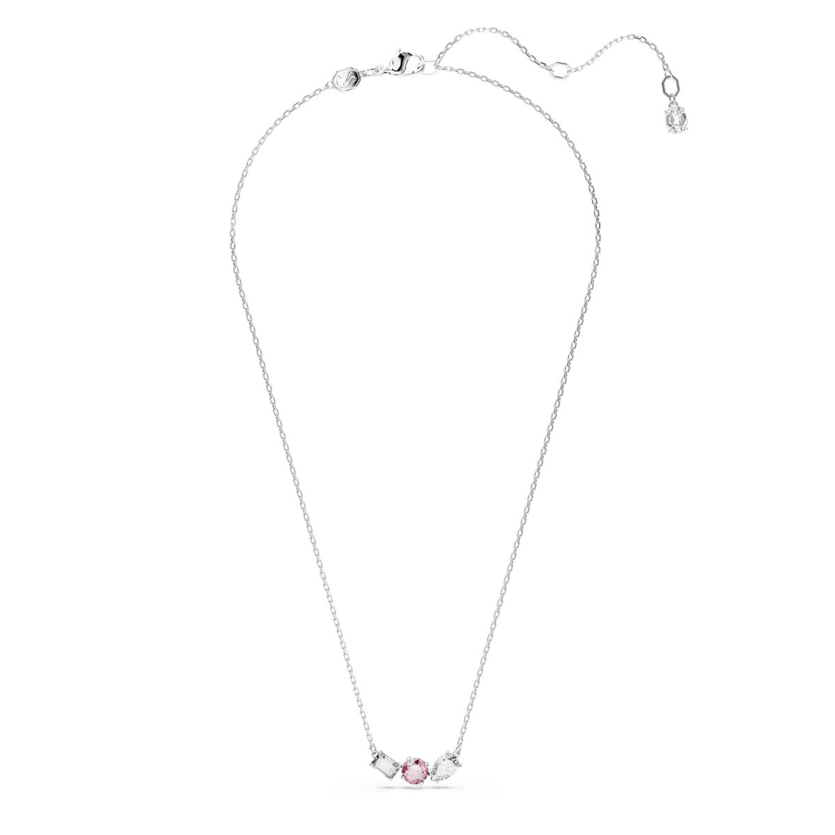 Swarovski - Mesmera pendant, Mixed cuts, Pink, Rhodium plated - By ...
