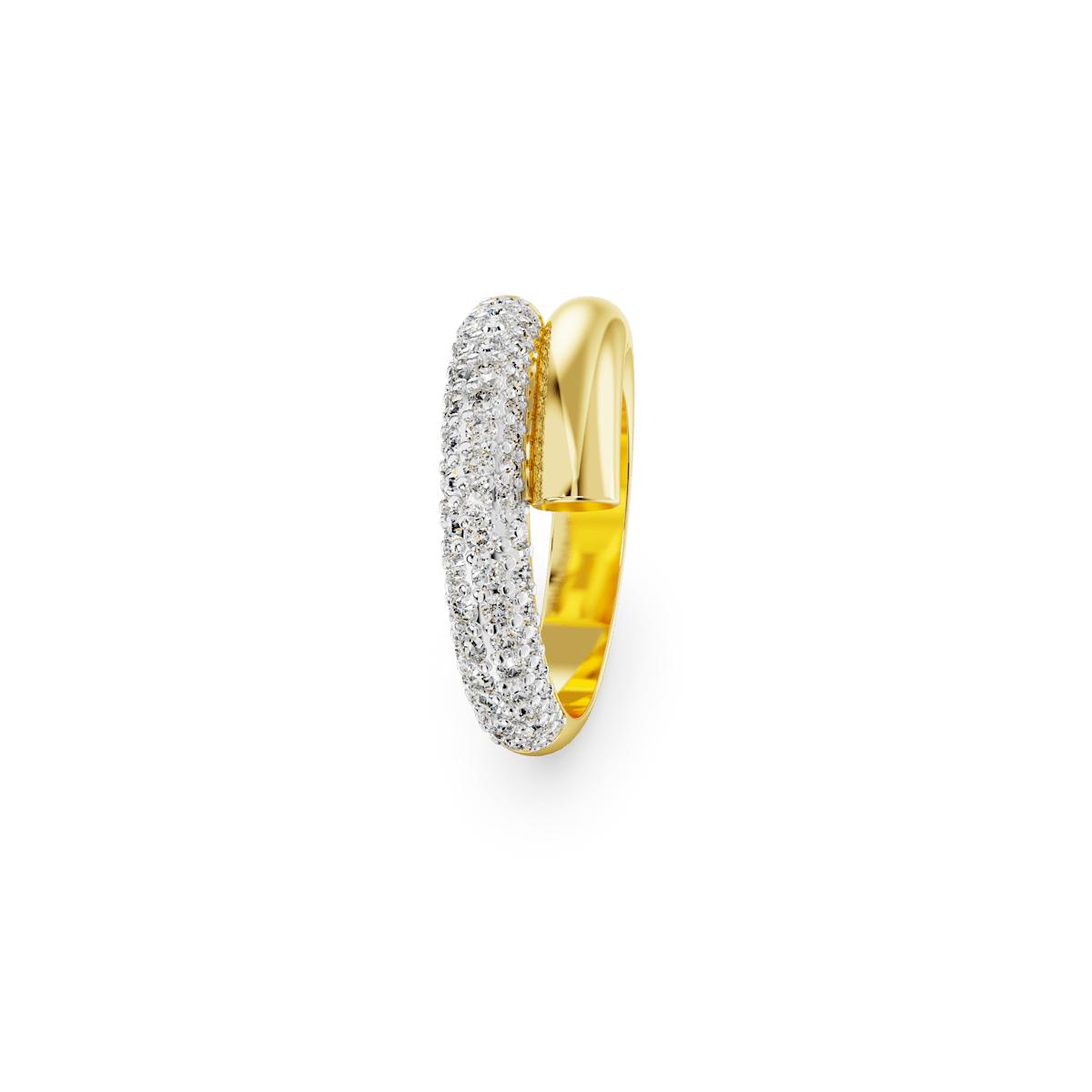 Swarovski - Dextera ring, White, Gold-tone plated - By Stokkeholm