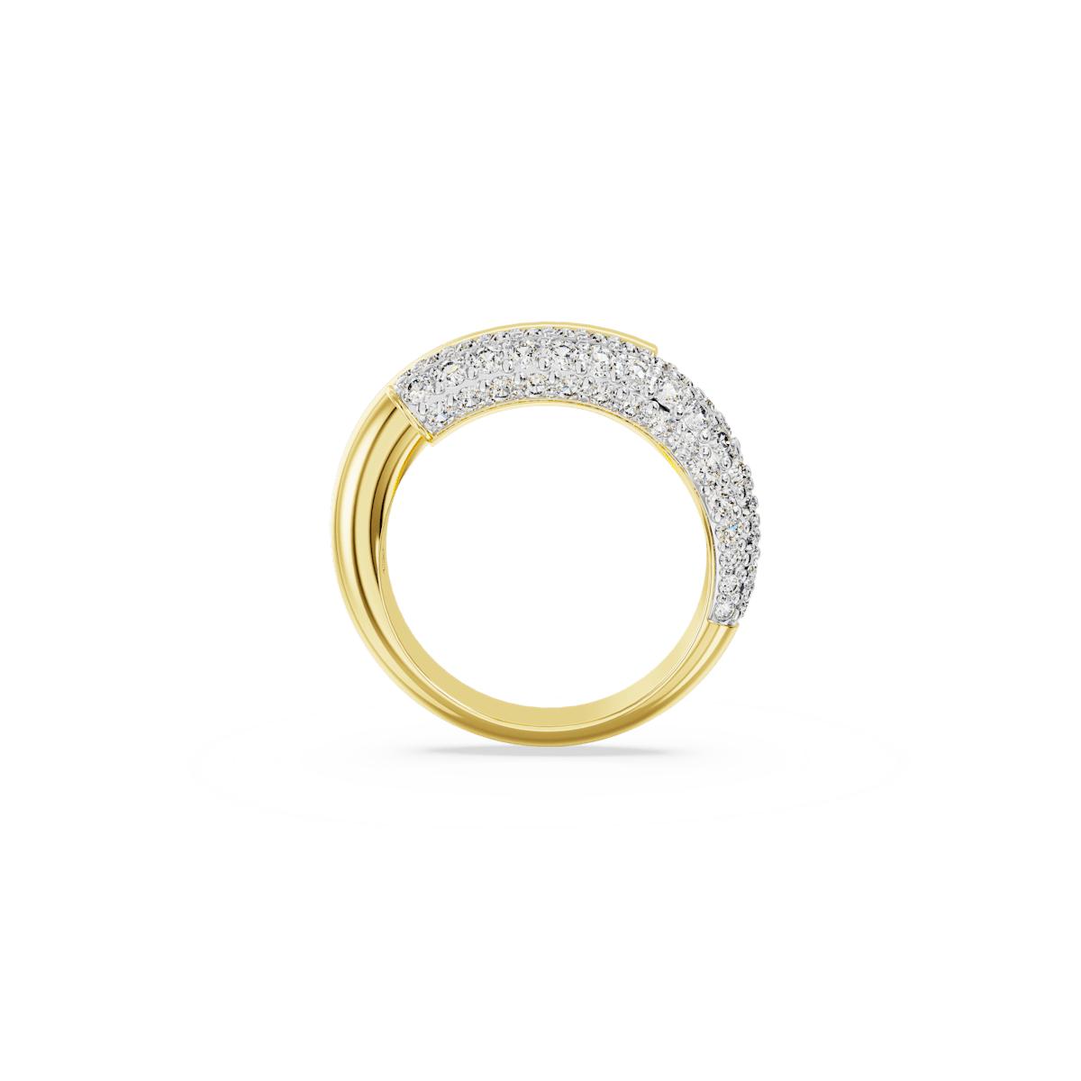 Swarovski - Dextera ring, White, Gold-tone plated - By Stokkeholm